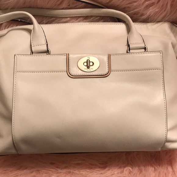 kate spade | Bags | Large Kate Spade Ivory Color Handbag | Poshmark